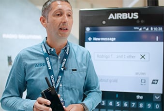 Tactilon Dabat hybrid device - a smartphone and TETRA radio in one